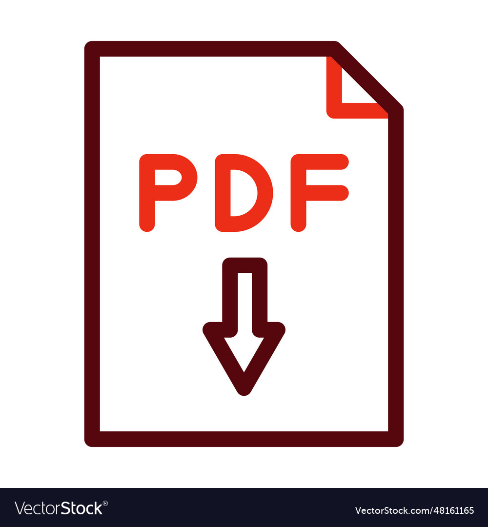 Download pdf thick line two color icons for Vector Image