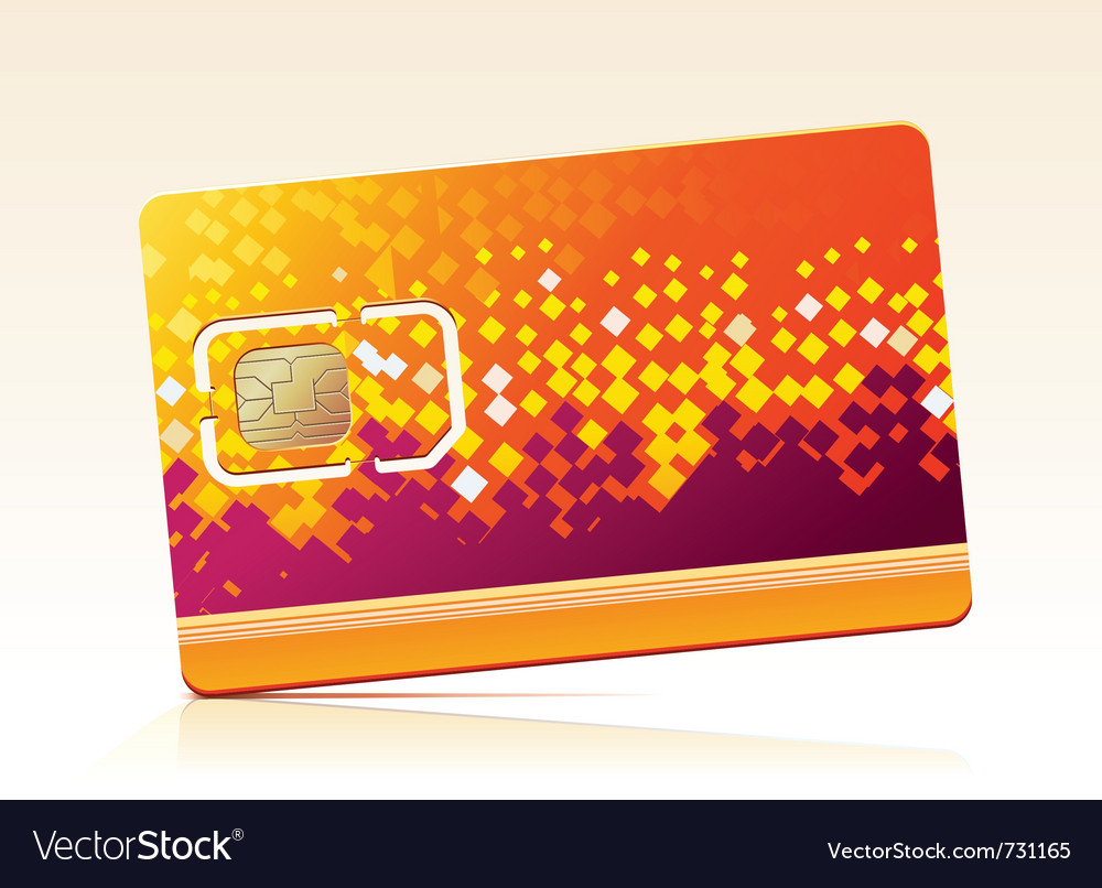 Sim card Royalty Free Vector Image - VectorStock