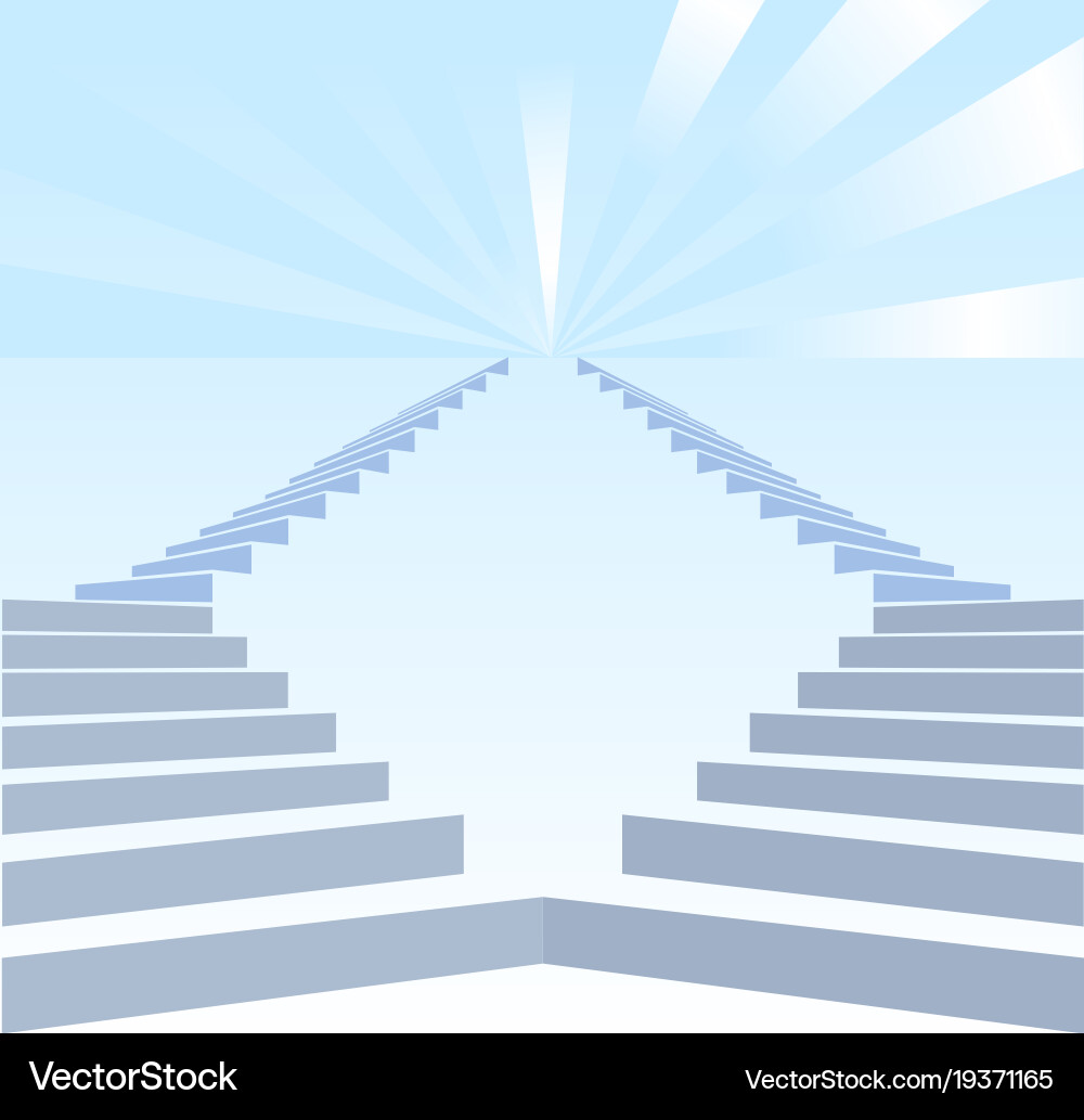 Stair upwards and refulgency Royalty Free Vector Image