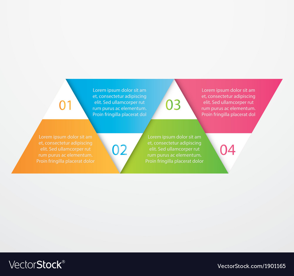 Triangle Infographic Royalty Free Vector Image Triangle Infographic Royalty Free Vector Image