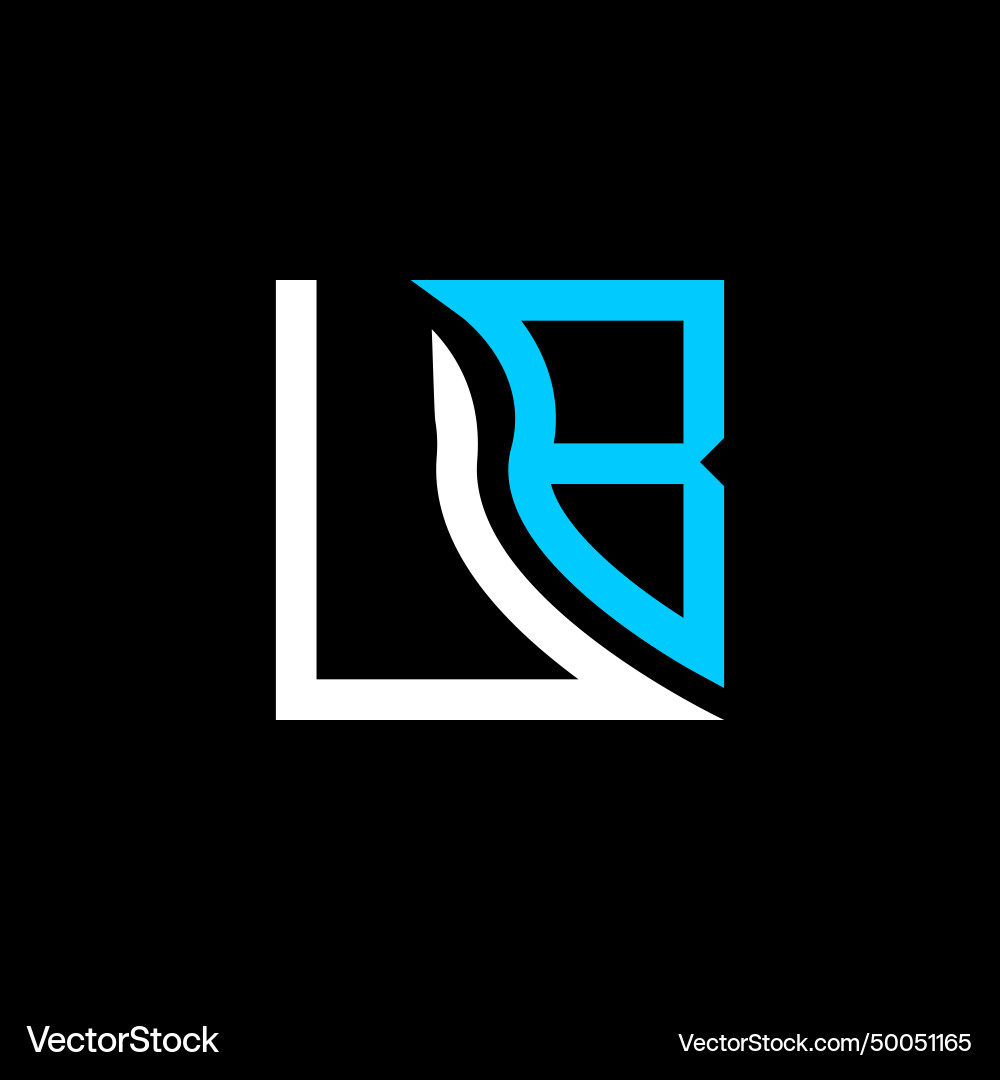 Ub letter logo design ub simple and modern logo Vector Image