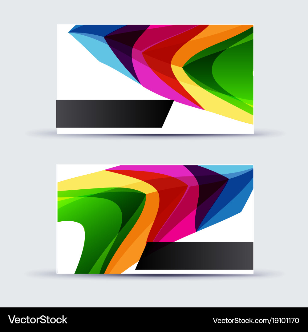 Abstract blank name card template for business Vector Image