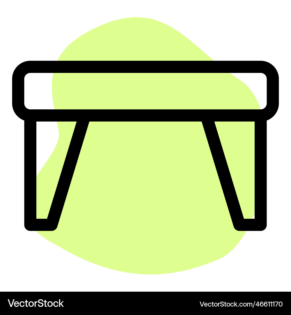 Footrest a support used to elevate the foot Vector Image