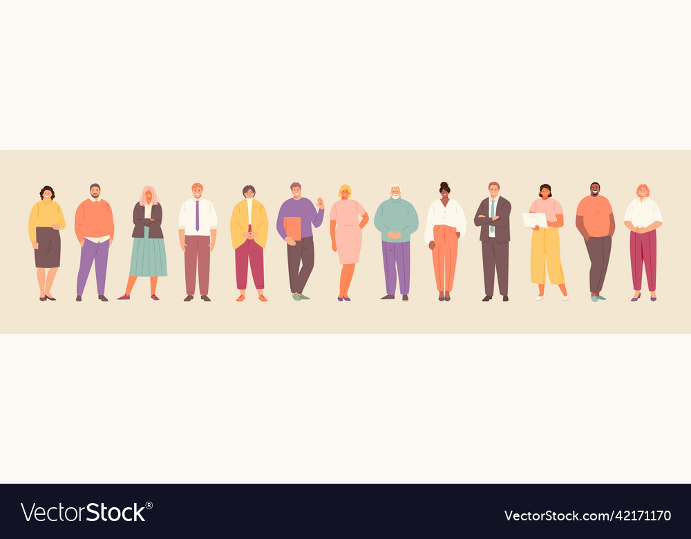 Office Staff Various Business People Set Vector Image