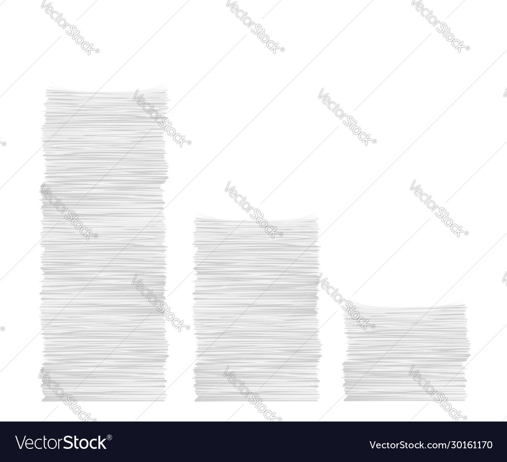 Paper stack set Royalty Free Vector Image - VectorStock