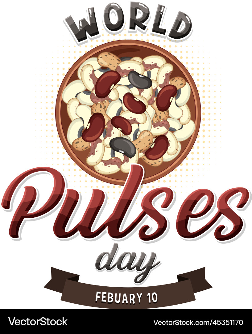 World pulses day banner design Royalty Free Vector Image