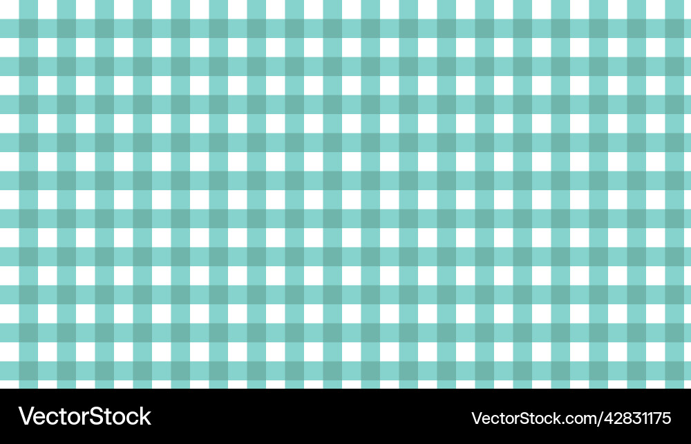 Aesthetic cute green gingham checkerboard plaid Vector Image