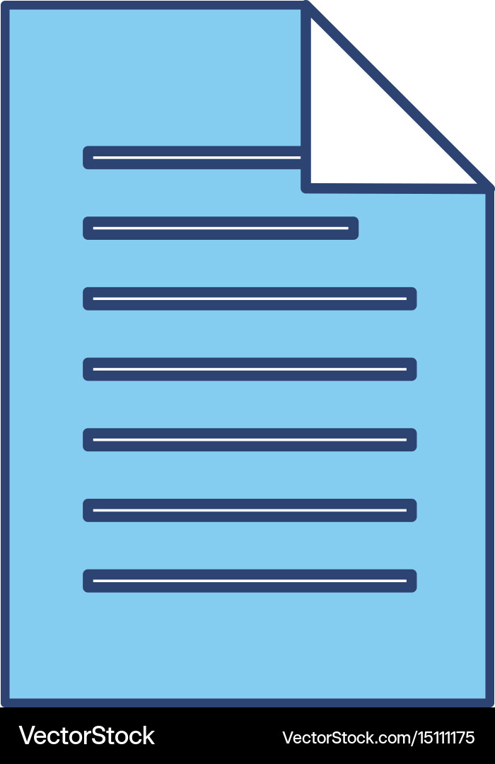 Blue sheet of paper Royalty Free Vector Image - VectorStock