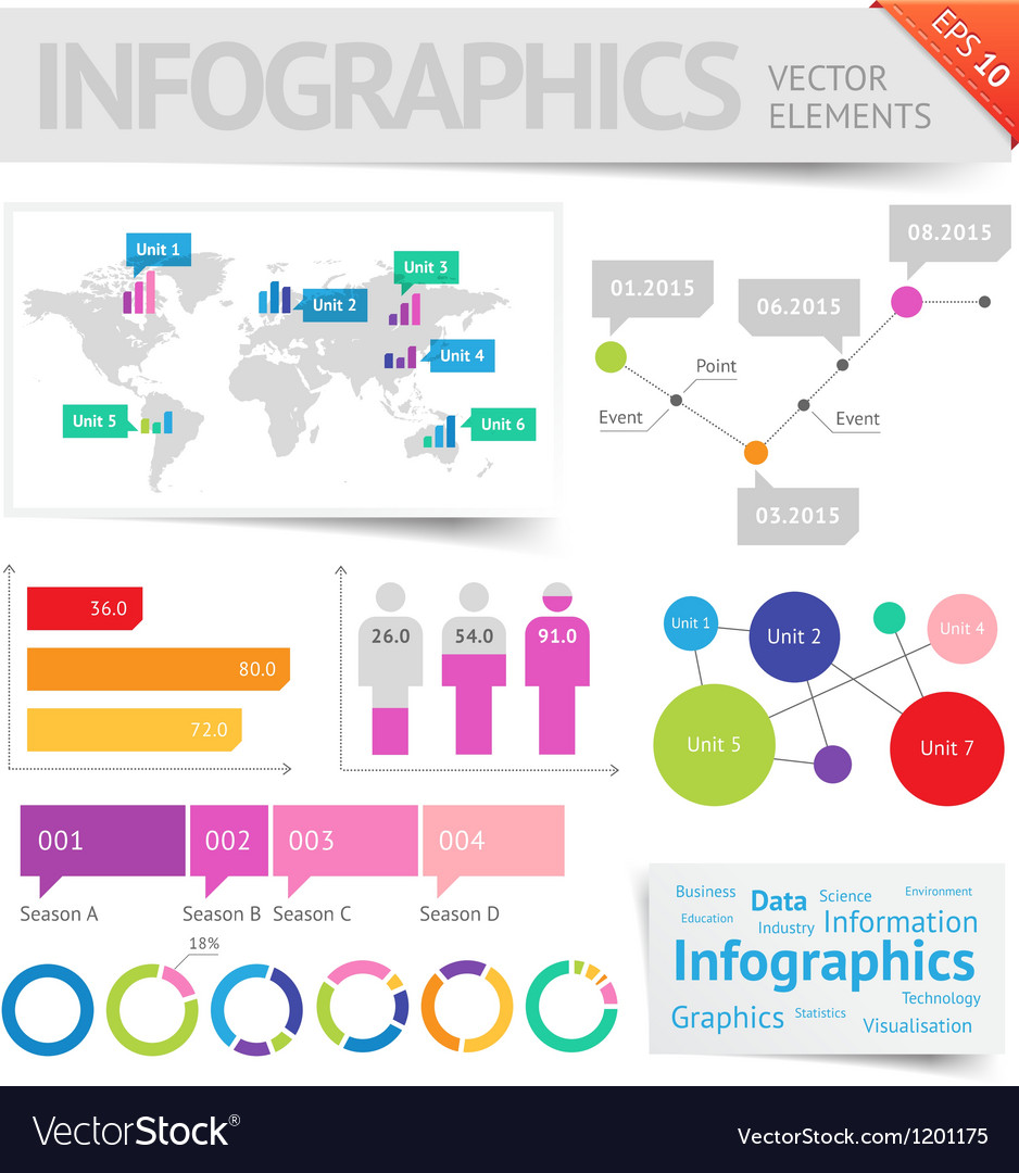 Infographic design elements Royalty Free Vector Image