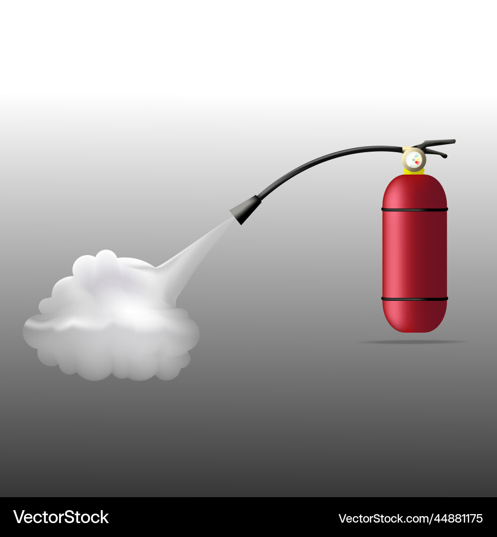 Realistic fire extinguisher fire extinguisher Vector Image