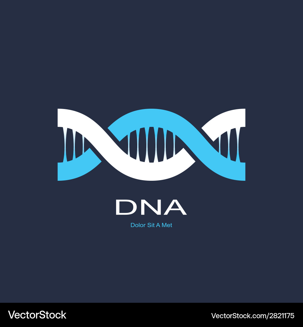 Symbol of dna Royalty Free Vector Image - VectorStock