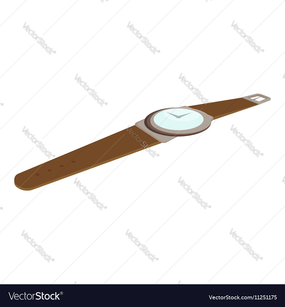 Wrist watch icon cartoon style Royalty Free Vector Image Wrist watch icon cartoon style Royalty Free Vector Image