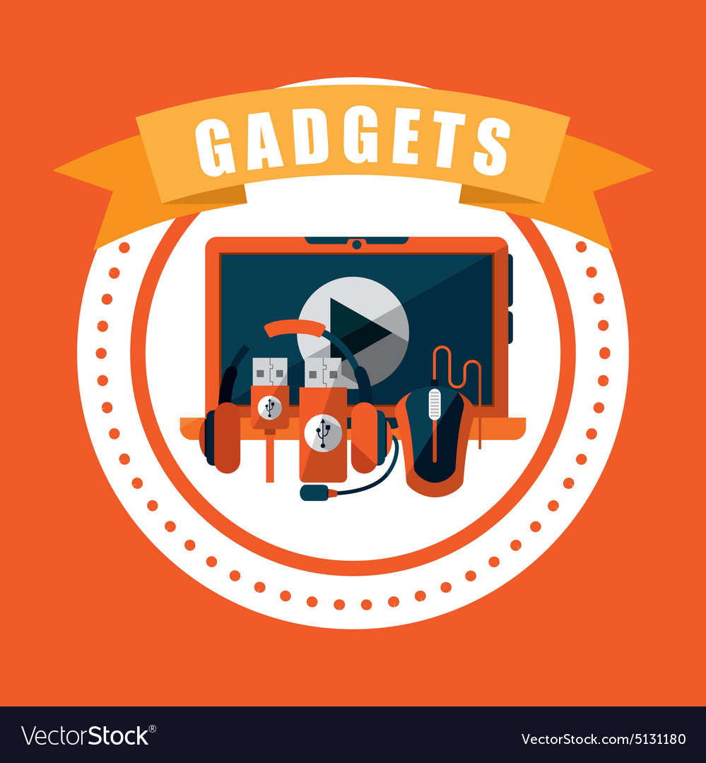 Gadget tech Royalty Free Vector Image - VectorStock