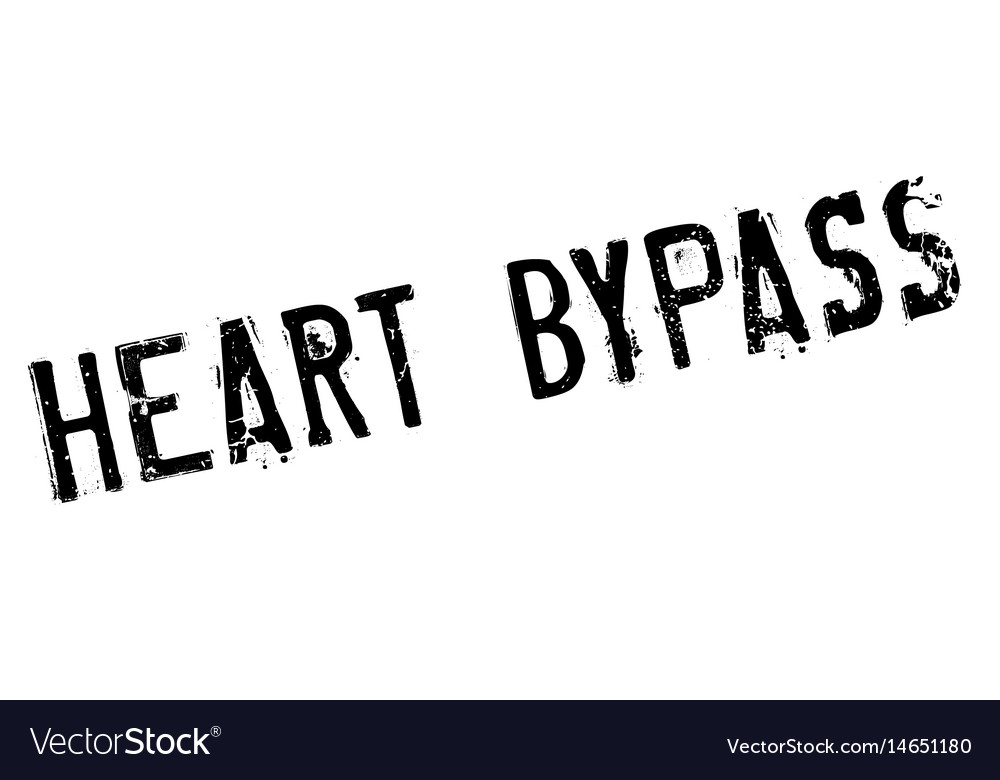 Heart Bypass Rubber Stamp Royalty Free Vector Image
