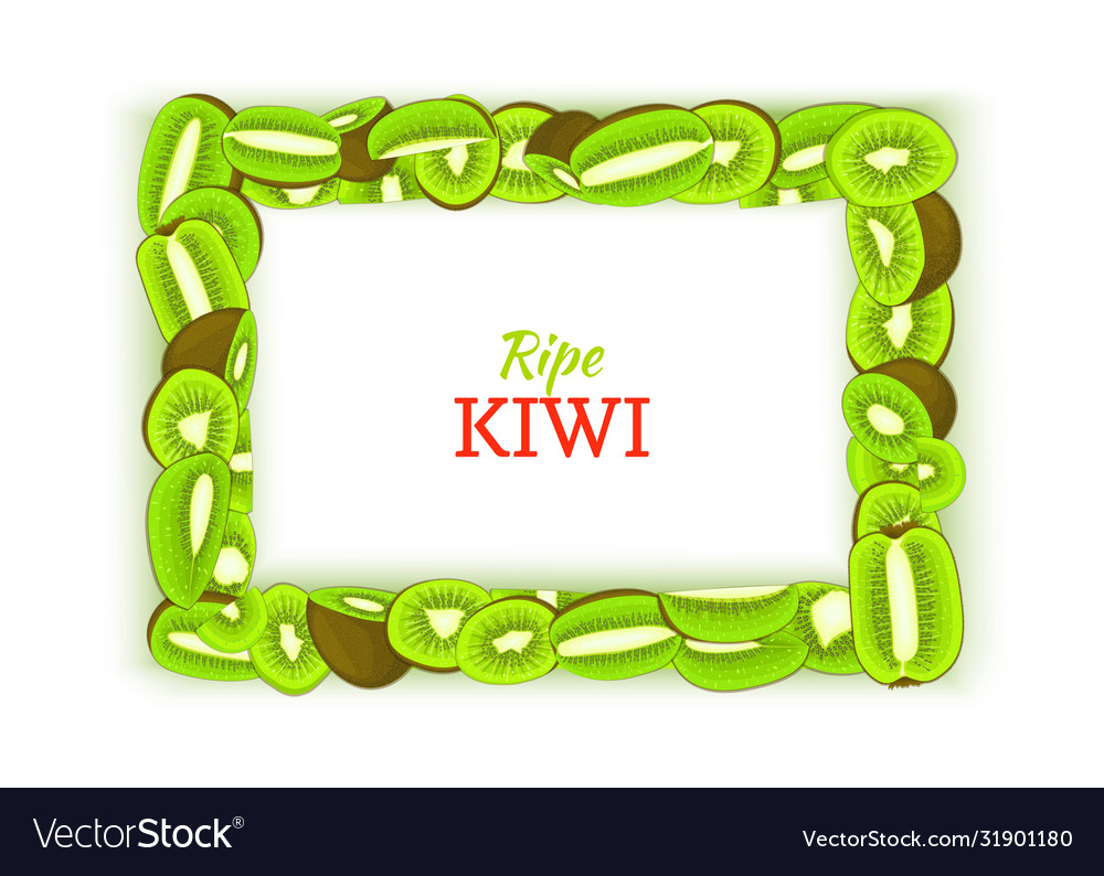 Horizontal rectangular frame composed delicious Vector Image