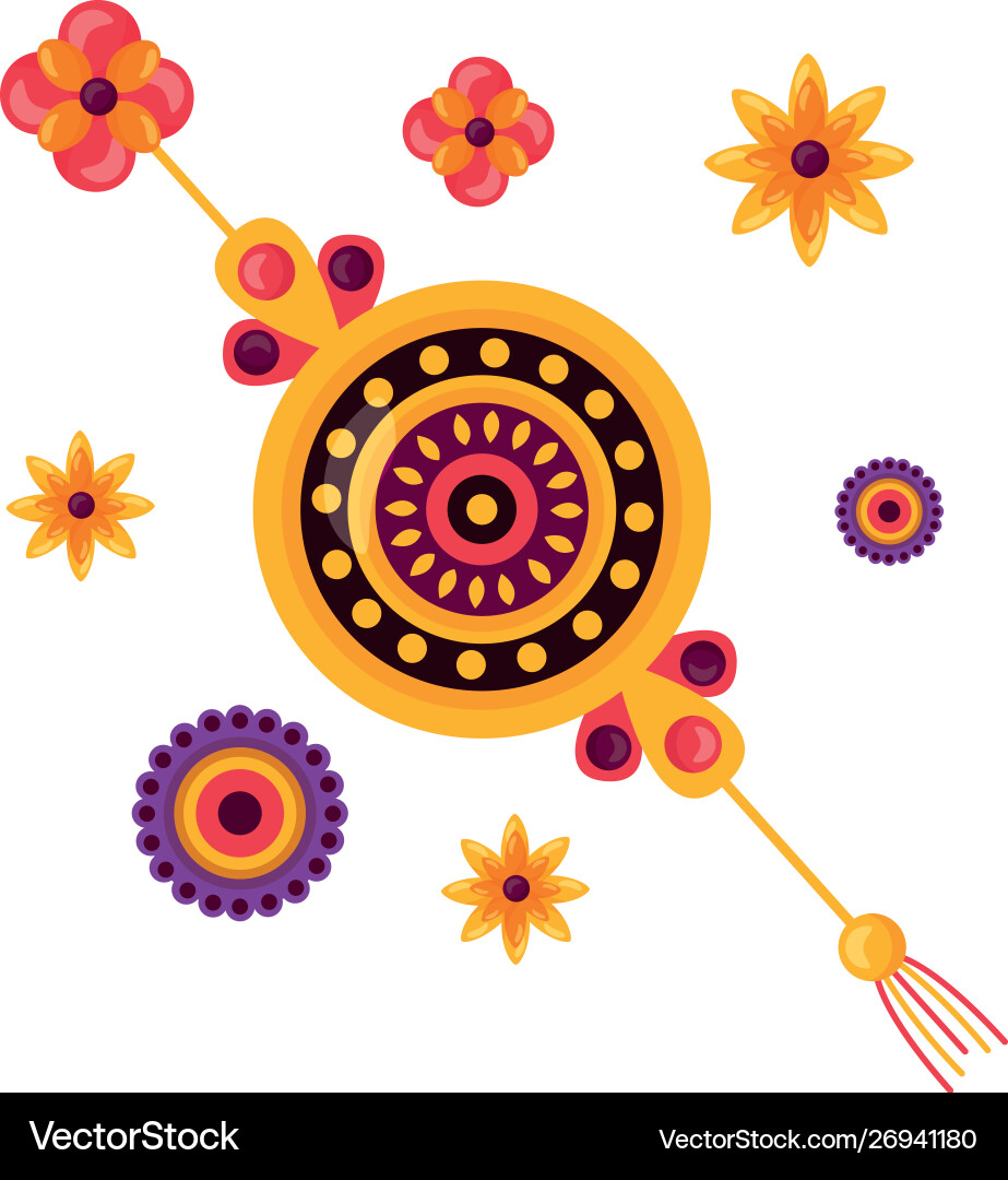 Isolated raksha bandhan design Royalty Free Vector Image