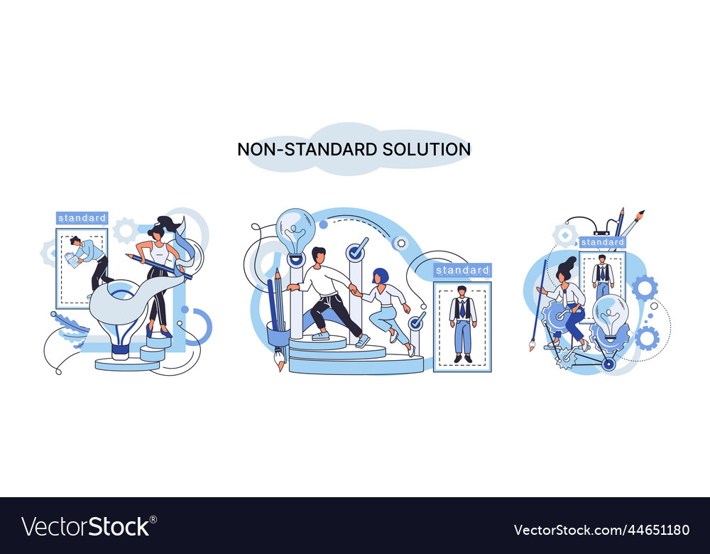 Solution solving problem metaphor answer Vector Image