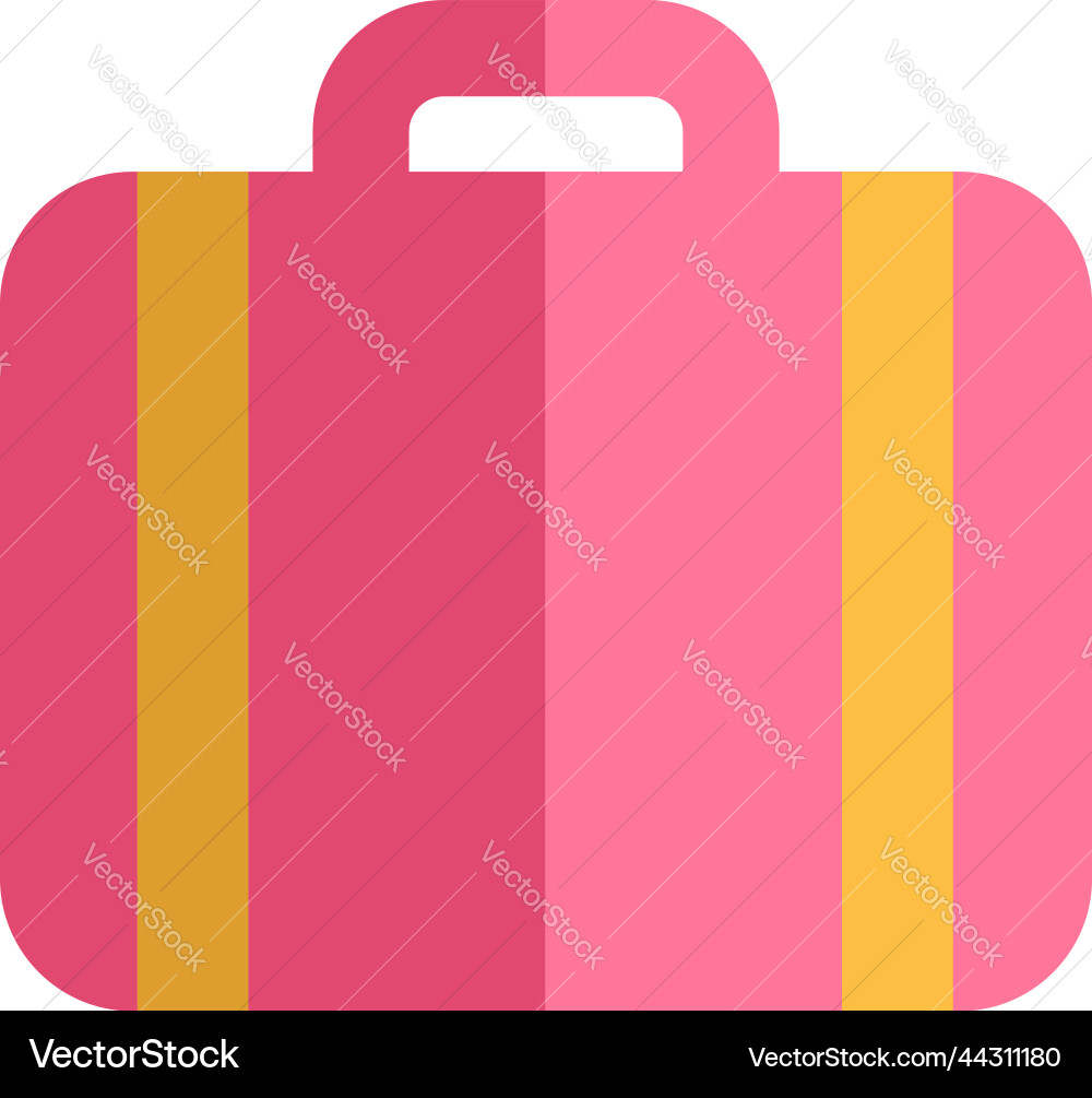 Travel Bag On A White Background Royalty Free Vector Image