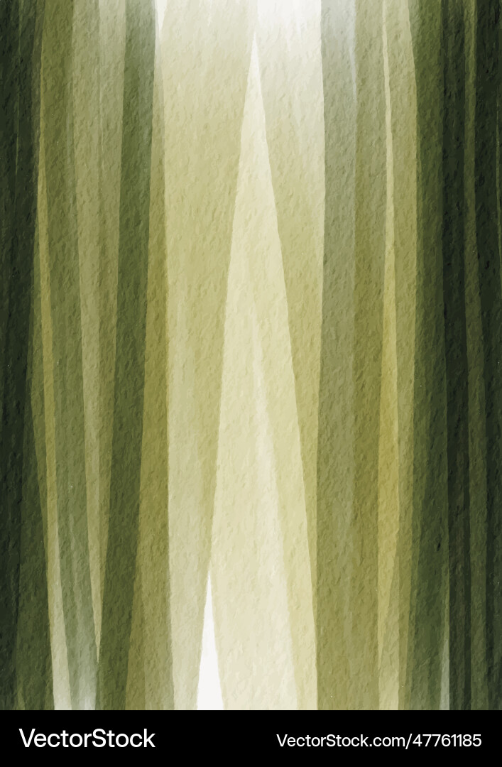 Abstract green oak leaf line brush line background