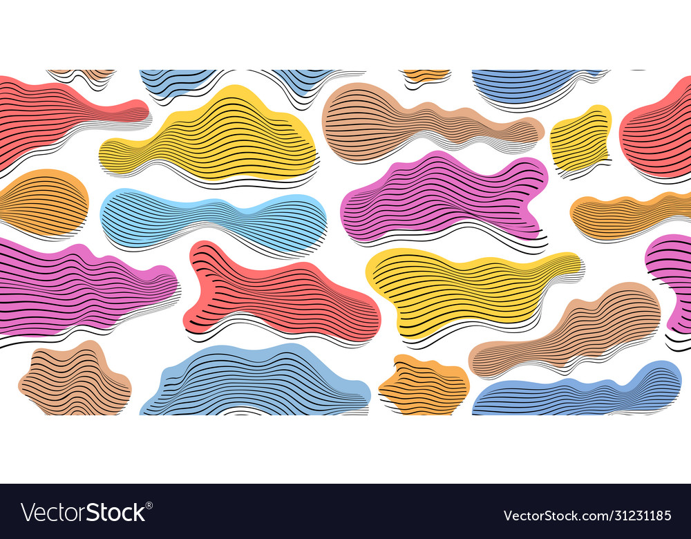 Abstract shapes seamless background pattern Vector Image