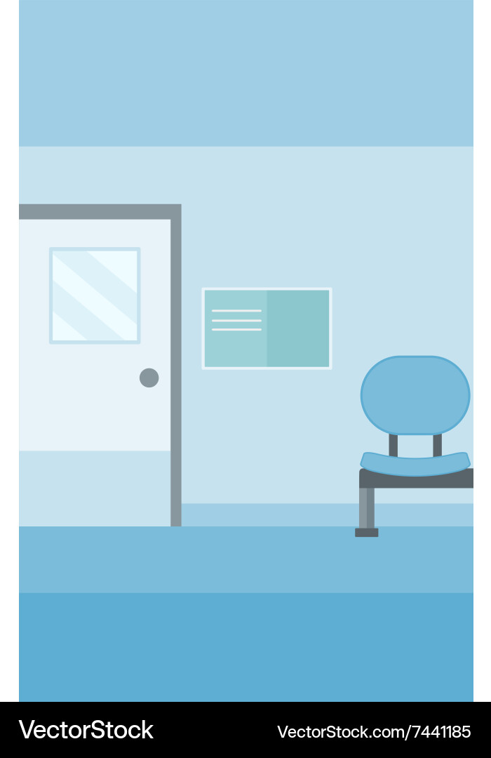 Background of hospital corridor Royalty Free Vector Image