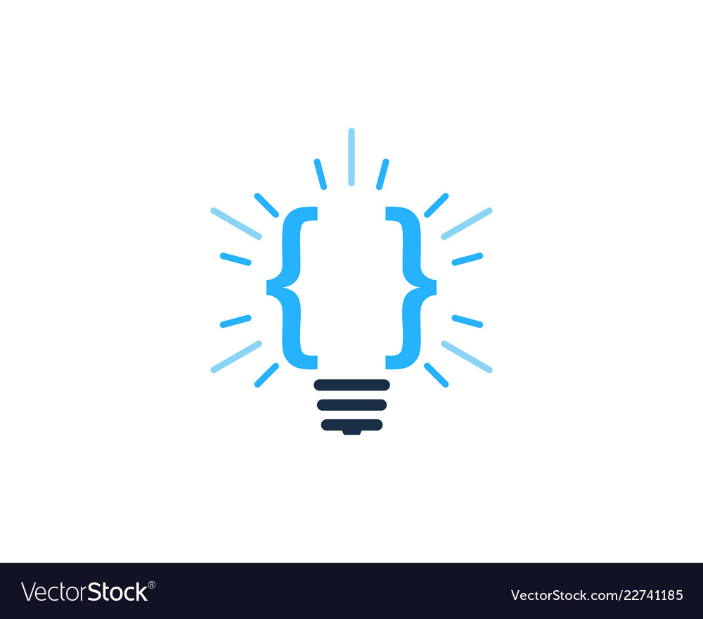 Code idea logo icon design Royalty Free Vector Image