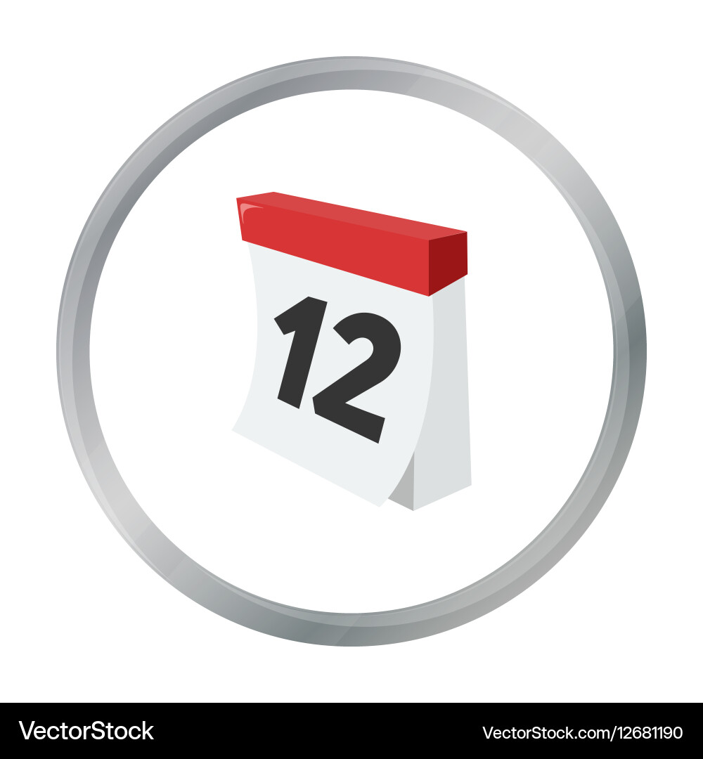 Calendar icon of for web Royalty Free Vector Image
