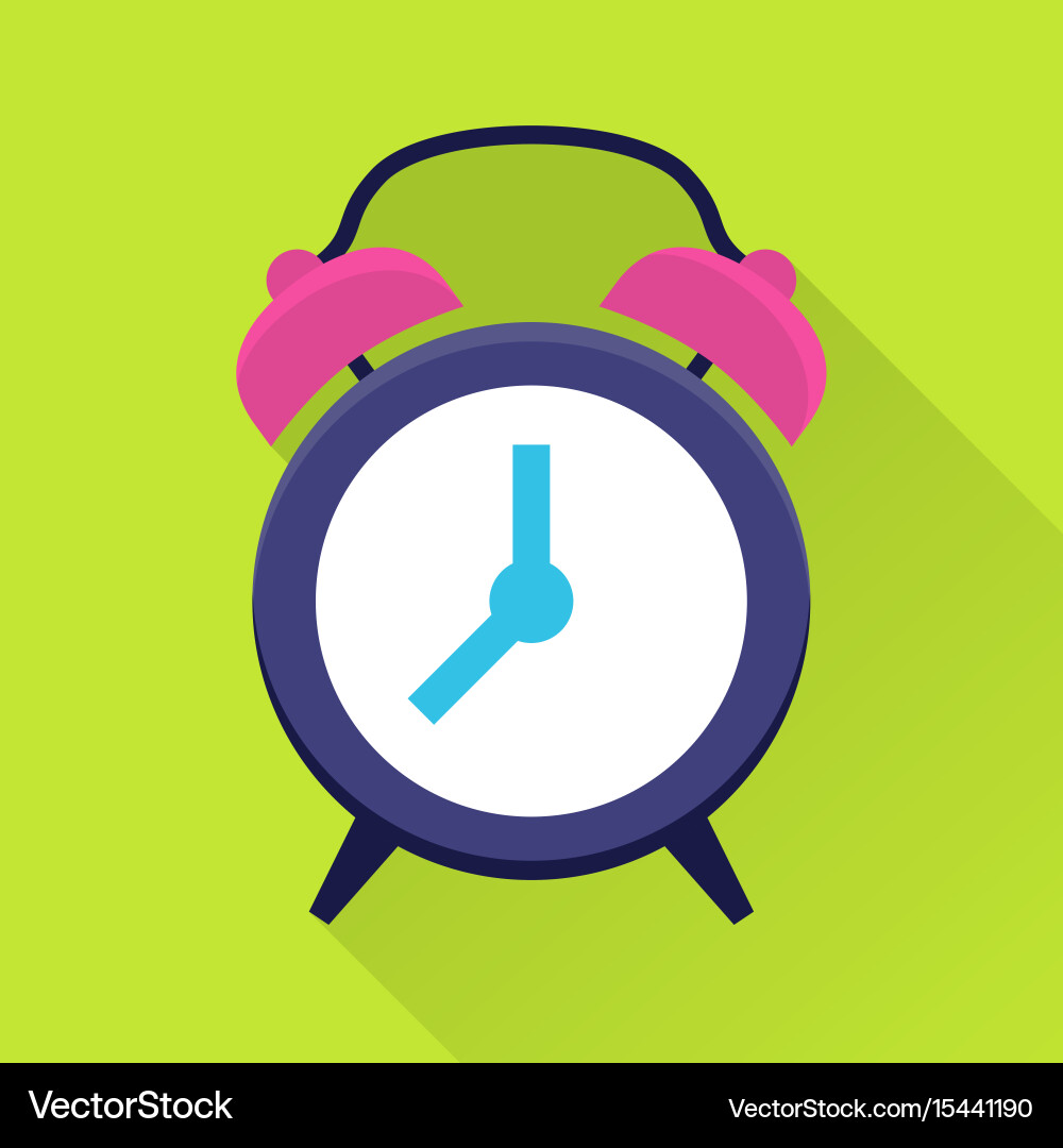 Clock flat icon Royalty Free Vector Image - VectorStock