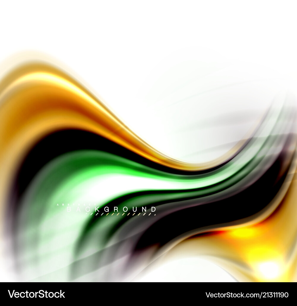 Fluid liquid mixing colors concept on light grey Vector Image