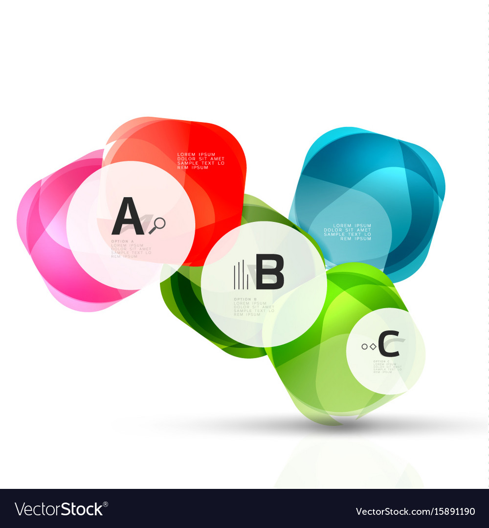 Glossy square elements Royalty Free Vector Image