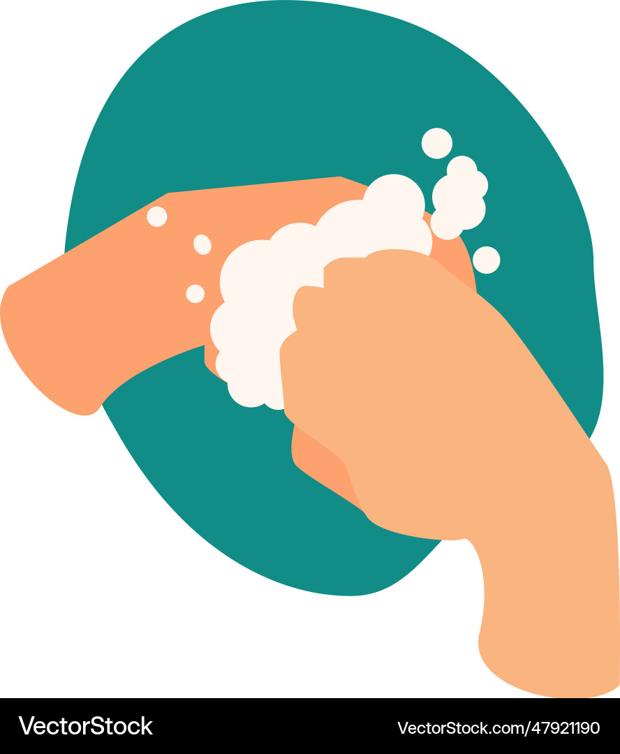 Hands and soap Royalty Free Vector Image - VectorStock
