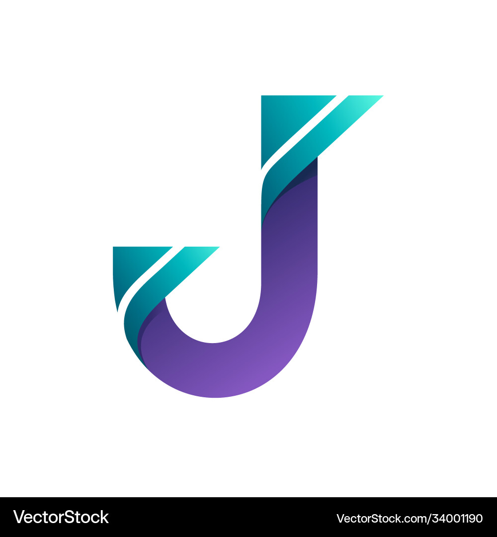 Letter j Royalty Free Vector Image - VectorStock