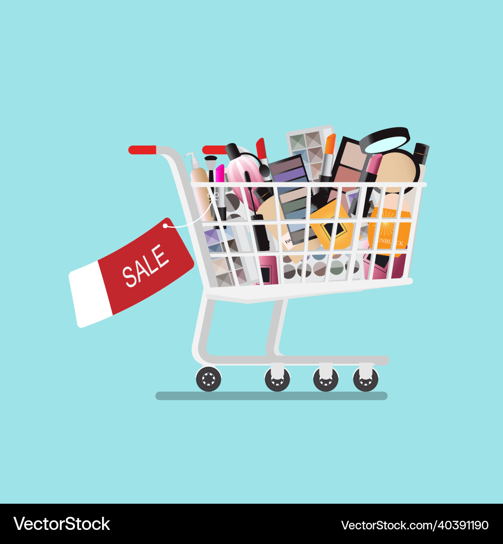 Sale web site page and mobile app design Vector Image