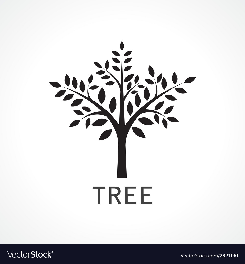 Symbol of tree Royalty Free Vector Image - VectorStock