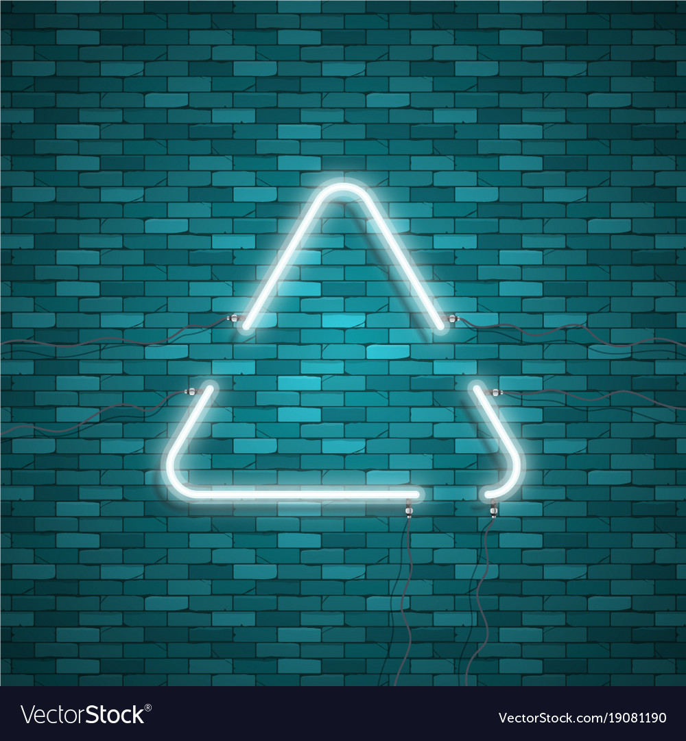 Triangle border with light effects Royalty Free Vector Image