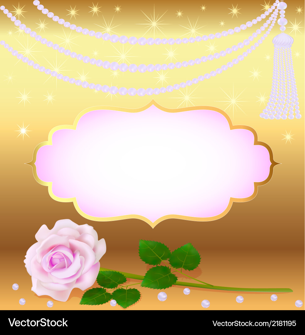 Gold background to the invitation Royalty Free Vector Image