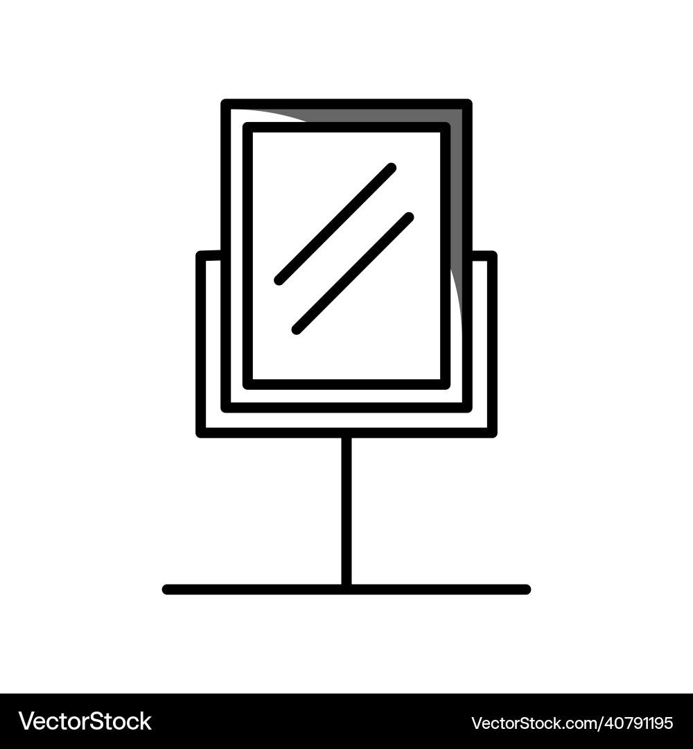 Graphic of mirror Royalty Free Vector Image - VectorStock