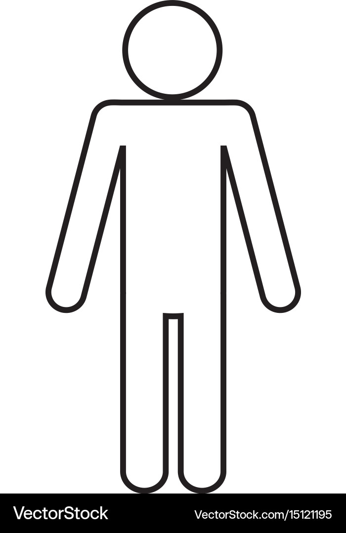 Pictograph man icon Royalty Free Vector Image - VectorStock