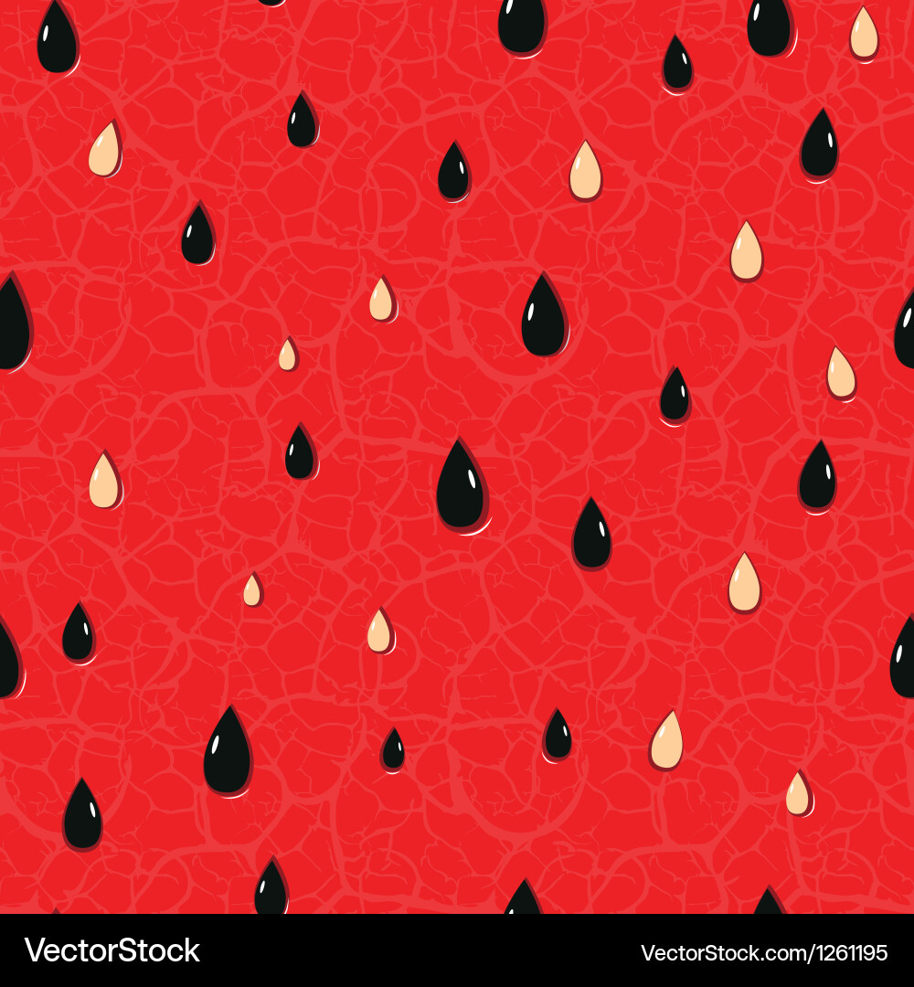 Seamless watermelon fruit pattern Royalty Free Vector Image