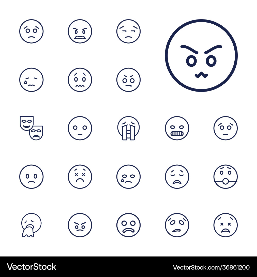 Sad Faces Vectors | Free Vector Graphics | Everypixel