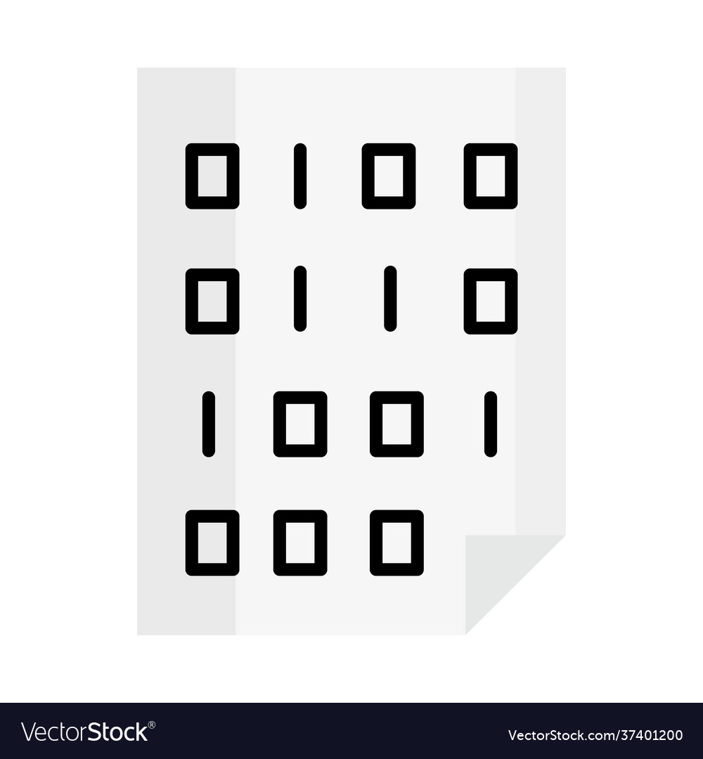 Binary Code In Paper Royalty Free Vector Image