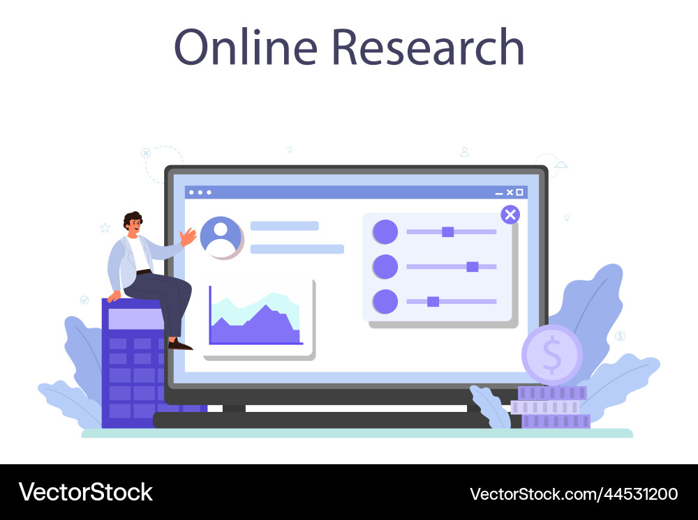Employee assessment online service or platform Vector Image