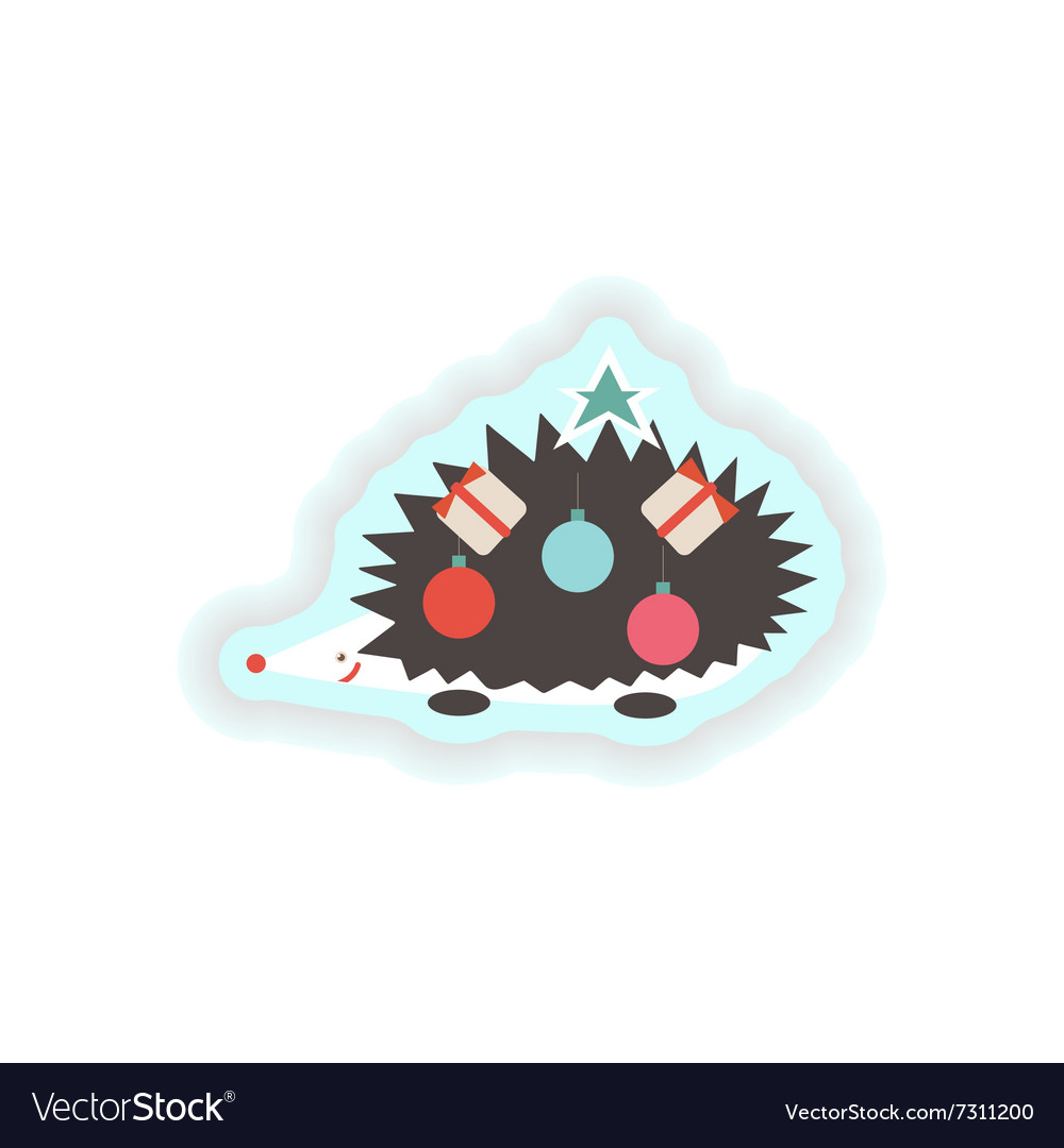 Stylish Paper Sticker On White Background Vector Image