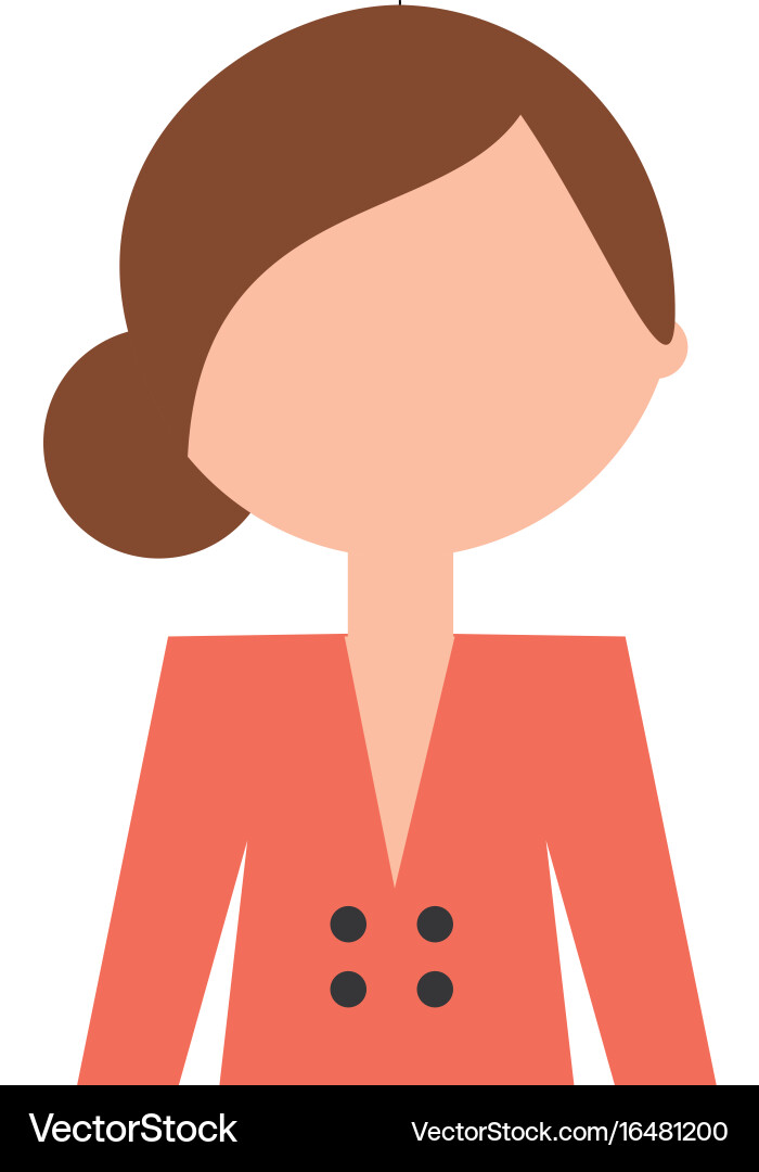 Woman profile cartoon Royalty Free Vector Image