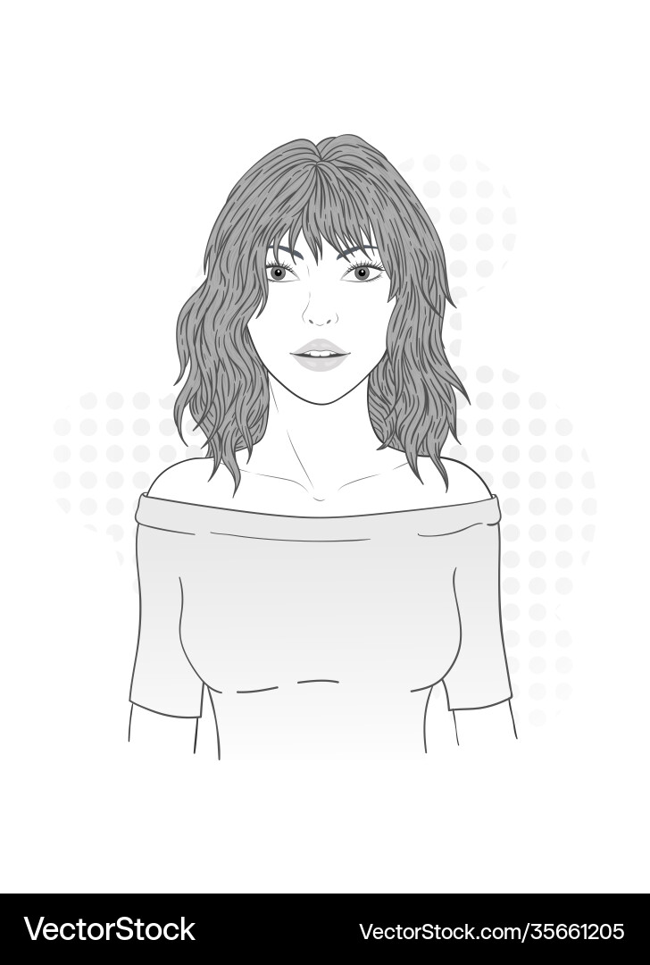 Beautiful young woman Royalty Free Vector Image