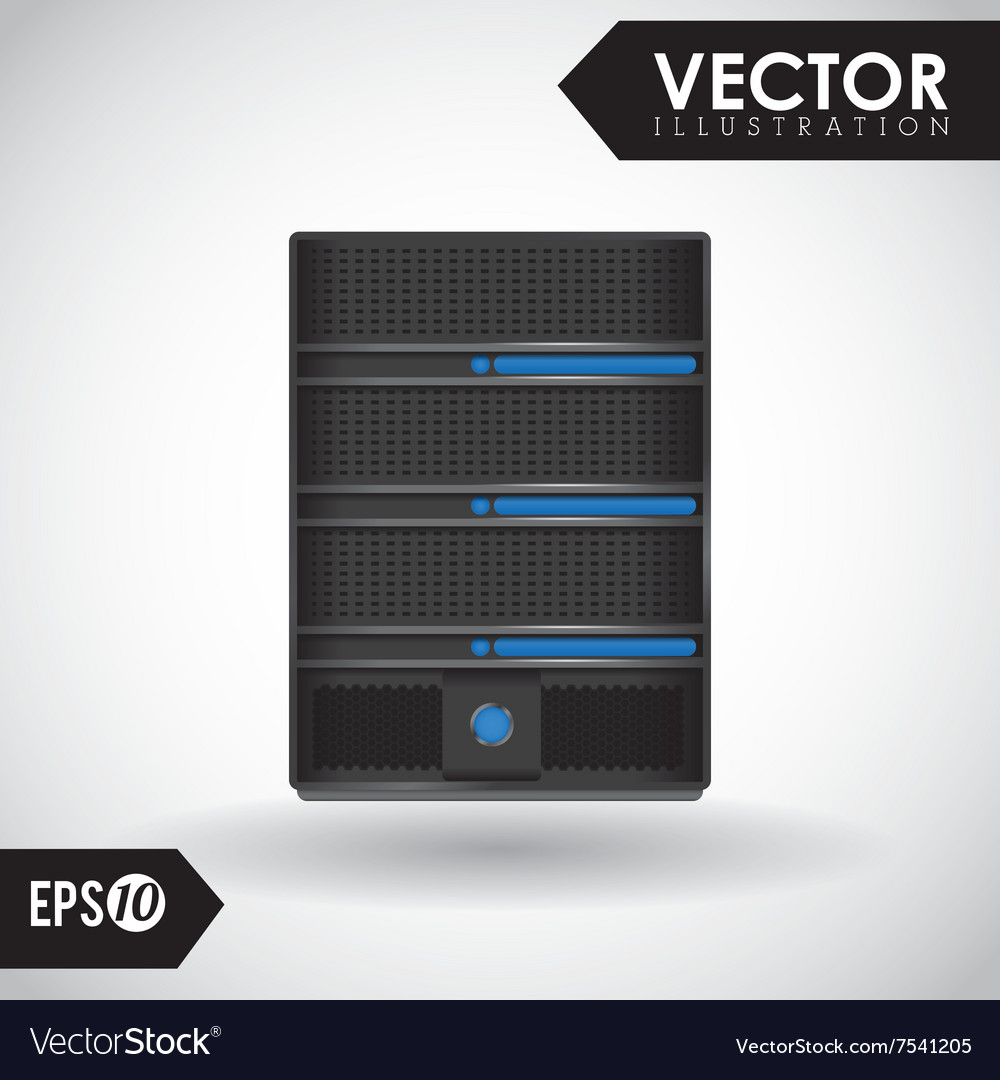 Data center design Royalty Free Vector Image - VectorStock