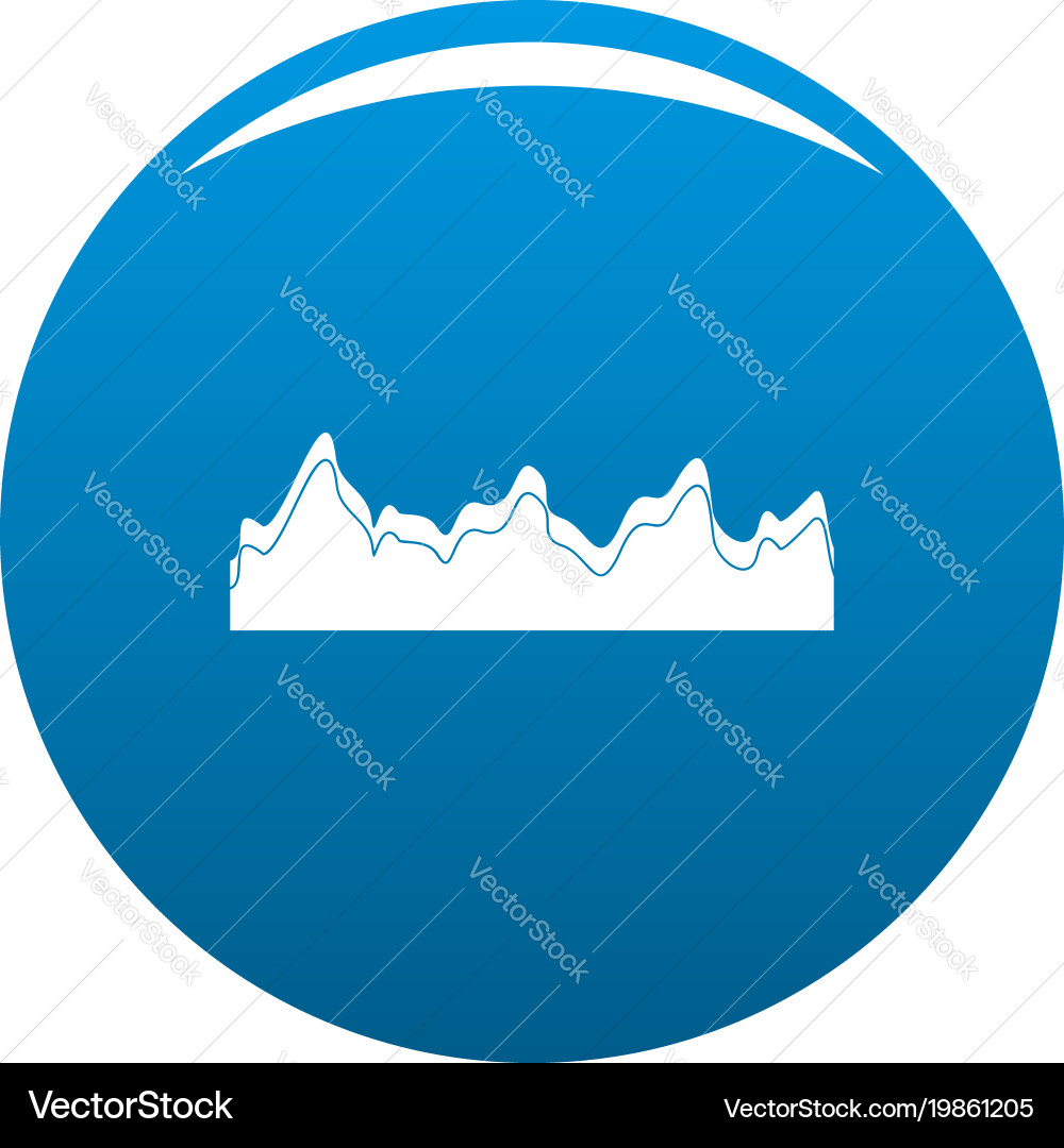 Equalizer song radio icon blue Royalty Free Vector Image