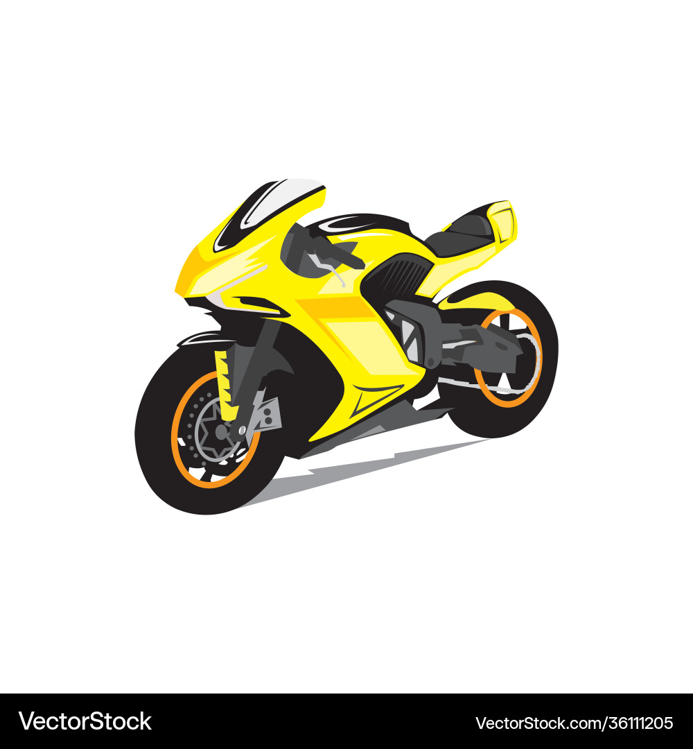 Motorcycle icon rider colorful design Royalty Free Vector