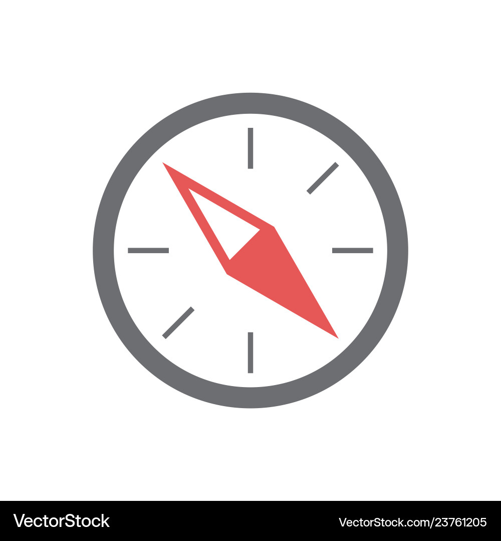 Navigation icon on white background for graphic Vector Image