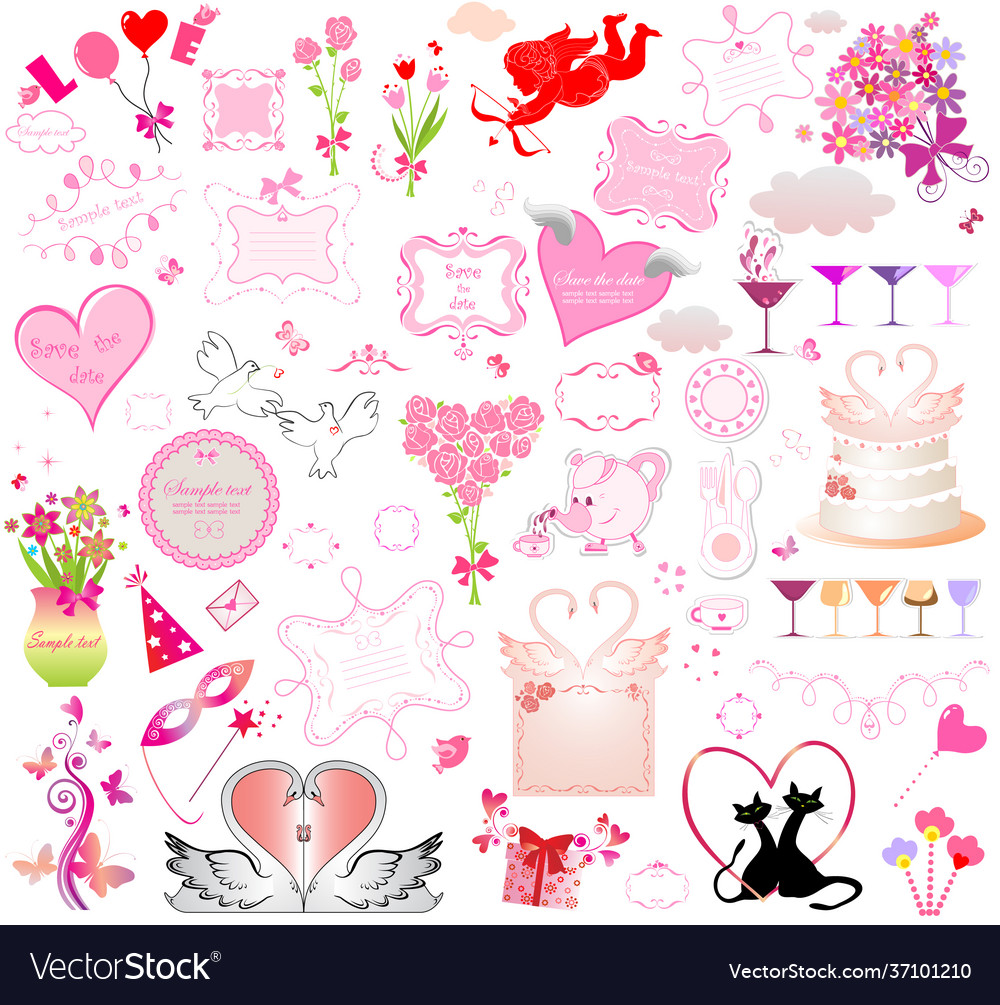 Cute design elements Royalty Free Vector Image